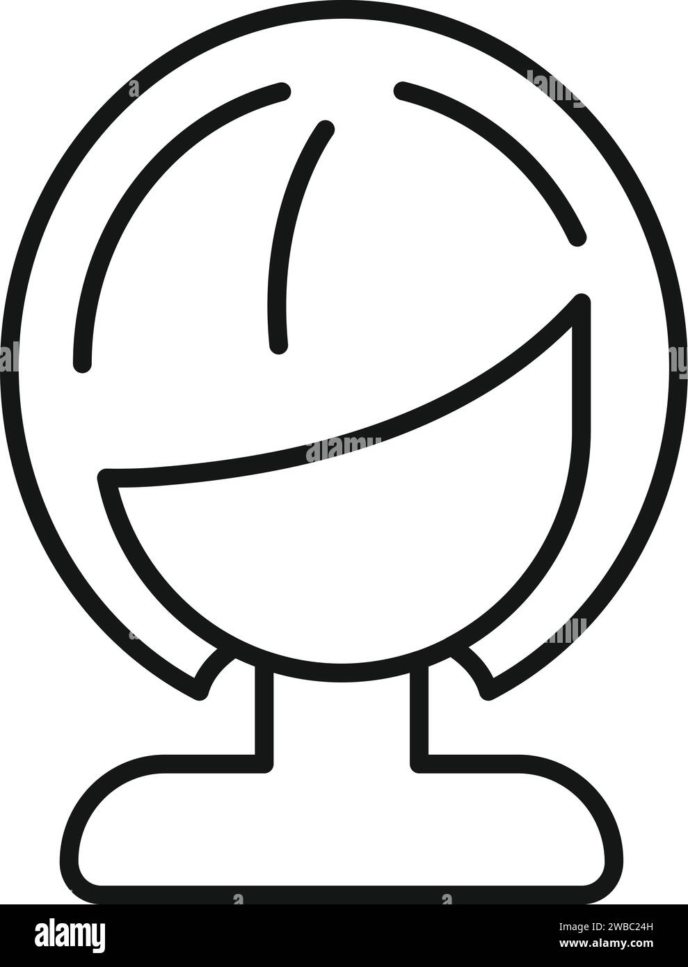 Cute model wig icon outline vector. Face fashion head. Style young long ... Cute model wig icon outline vector. Face fashion head. Style young long ...