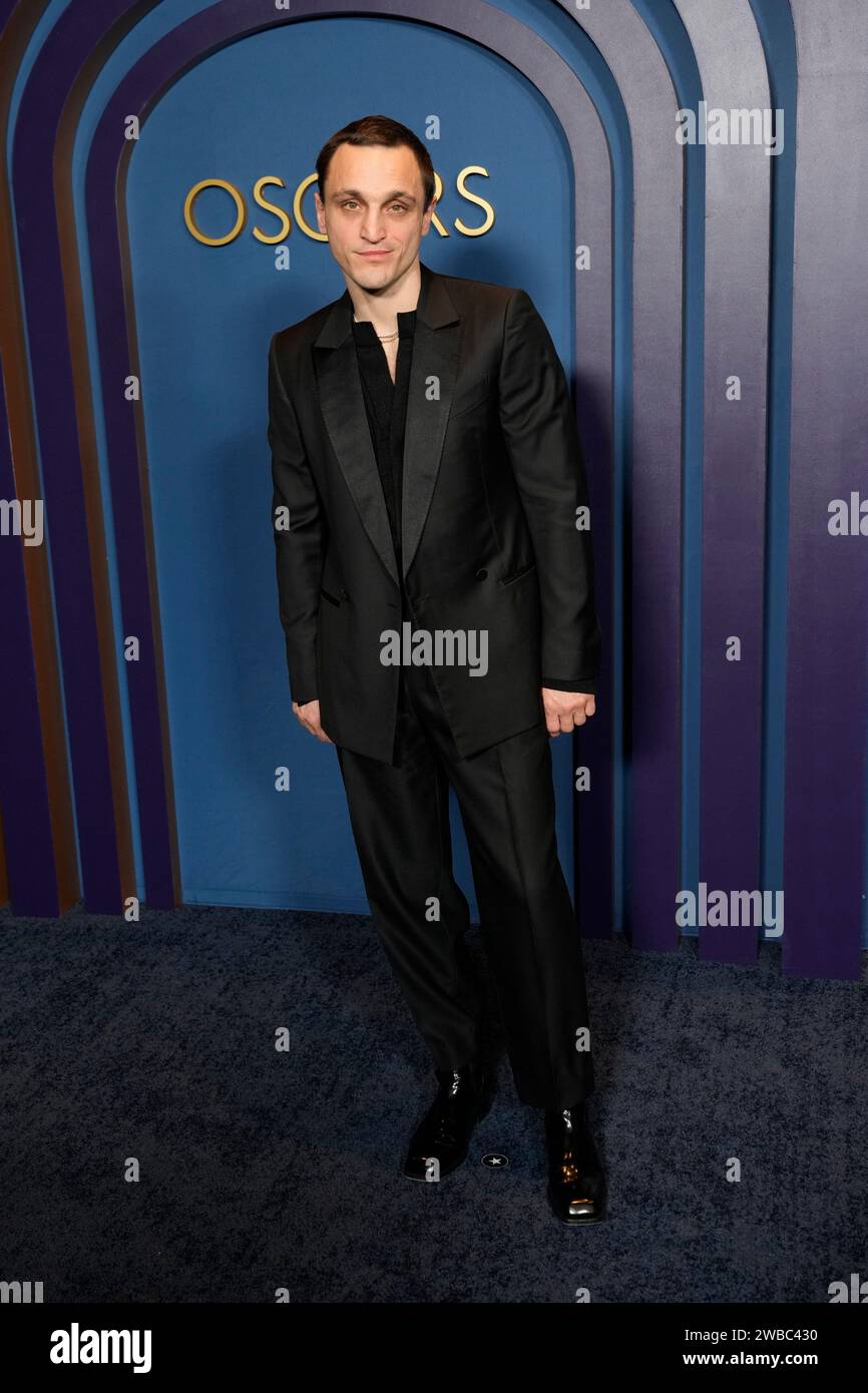 Franz Rogowski arrives at the Governors Awards on Tuesday, Jan. 9, 2024 ...