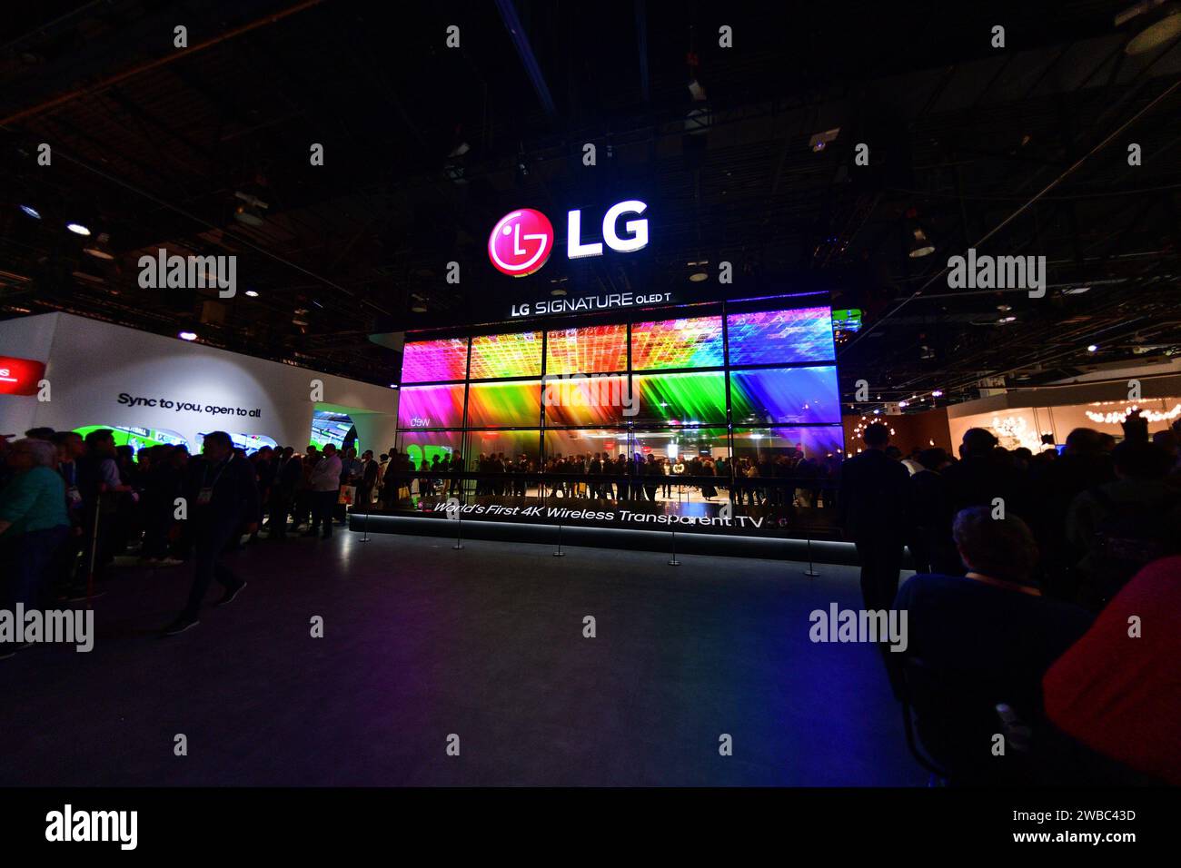 Las Vegas, NV, USA. 9th Jan, 2024. The LG Booth at CES 2024 at Las ...