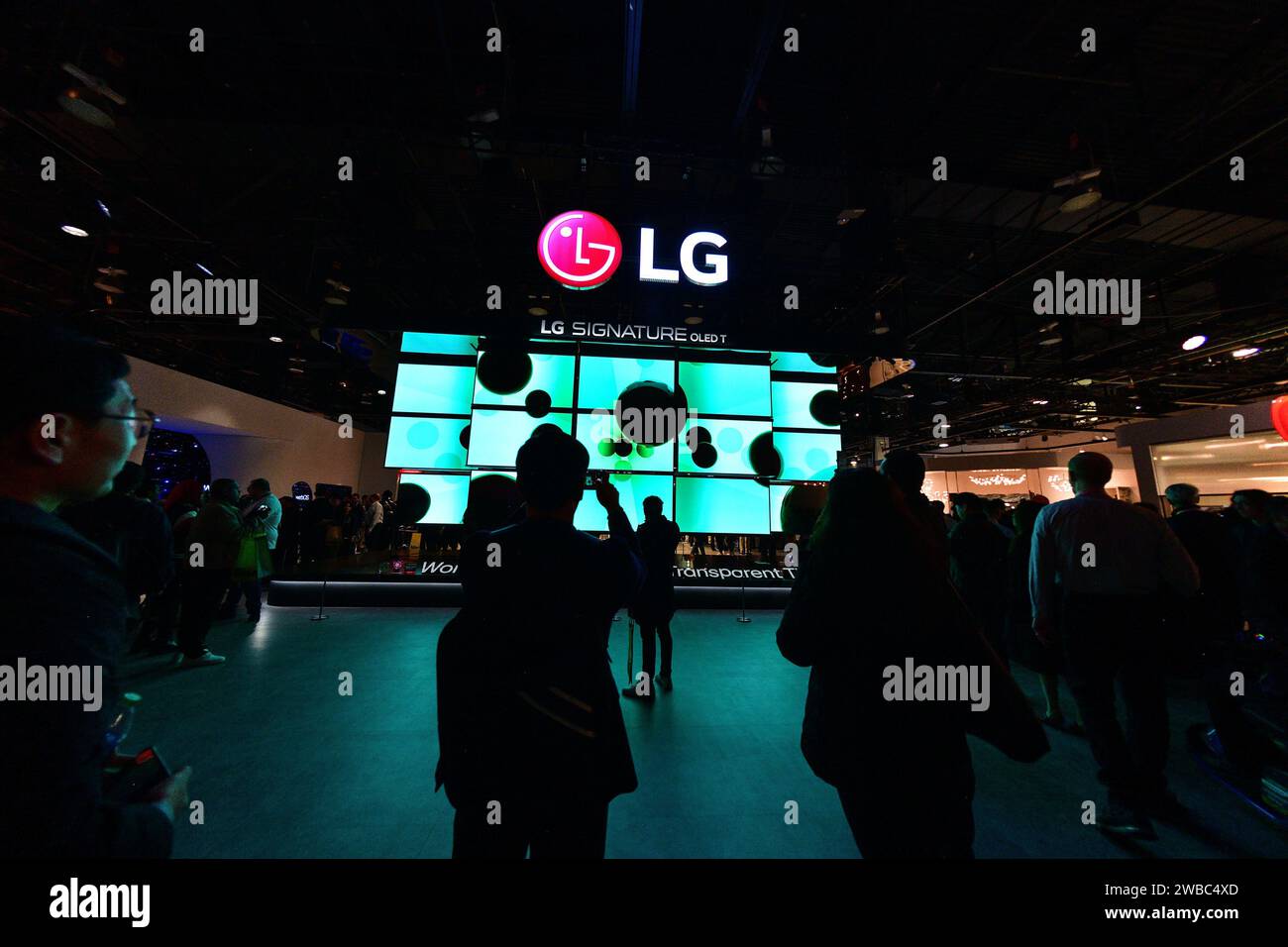 Las Vegas, NV, USA. 9th Jan, 2024. The LG Booth at CES 2024 at Las ...