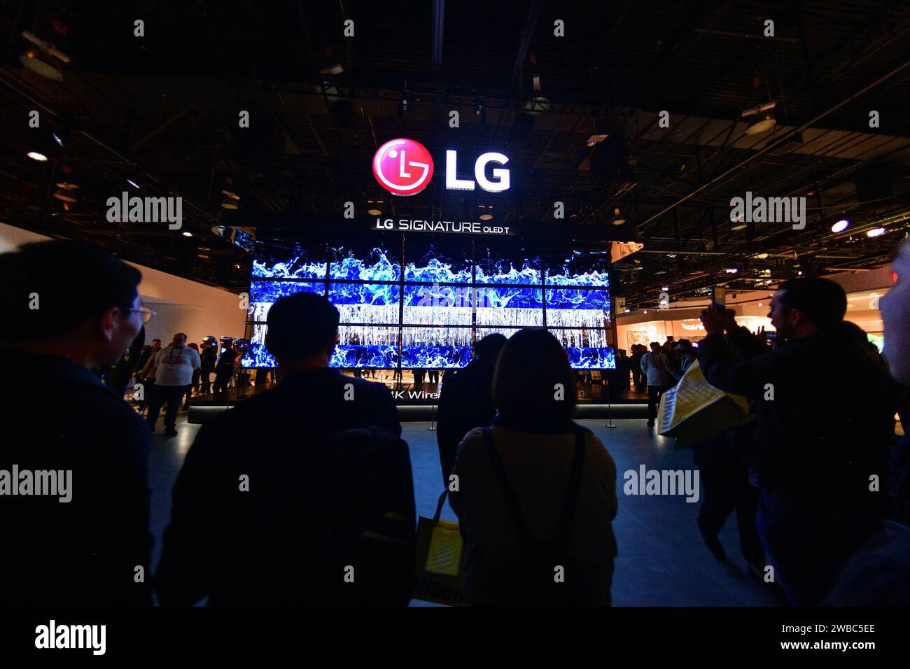 Las Vegas, NV, USA. 9th Jan, 2024. The LG Booth at CES 2024 at Las ...