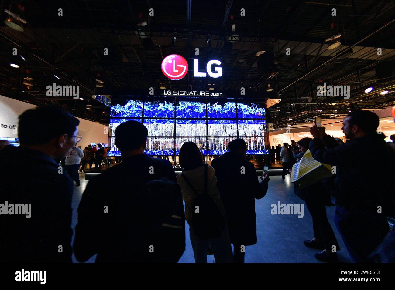 Las Vegas, NV, USA. 9th Jan, 2024. The LG Booth at CES 2024 at Las ...