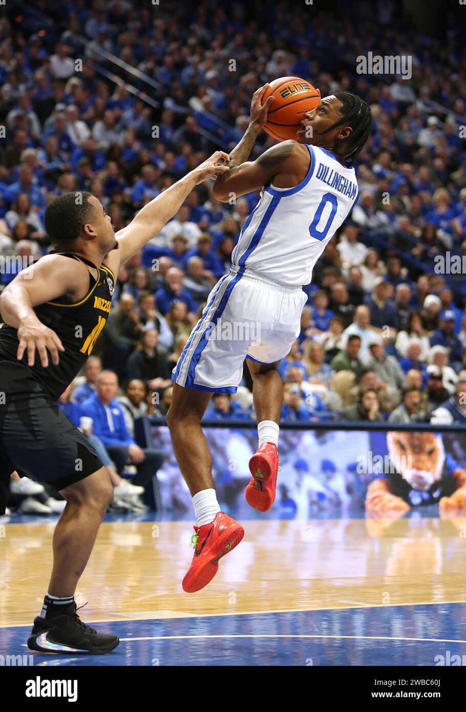 LEXINGTON, KY - JANUARY 09: Kentucky Wildcats guard Rob Dillingham (0 ...