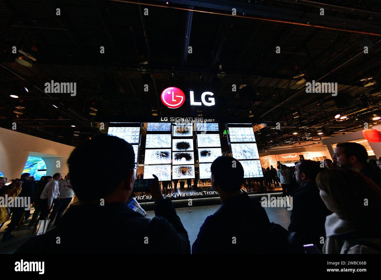 Las Vegas, NV, USA. 9th Jan, 2024. The LG Booth at CES 2024 at Las ...