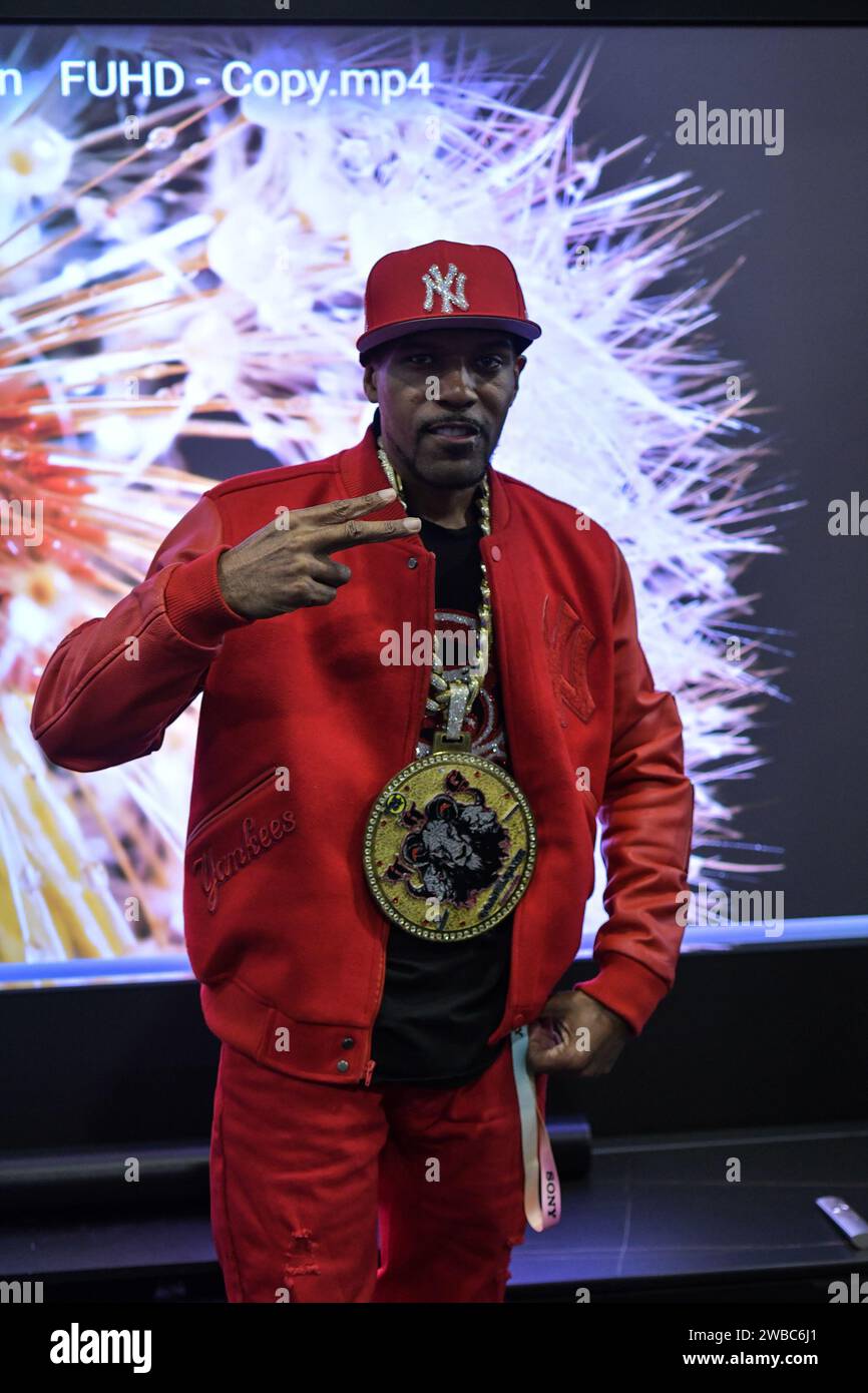 Las Vegas, NV, USA. 9th Jan, 2024. Gerard 'HipHopGamer' Williams AT ...