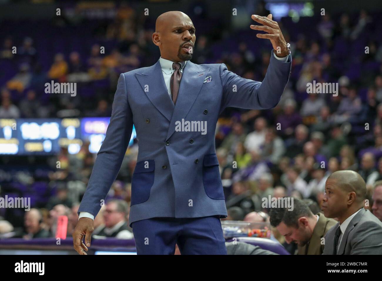 Baton Rouge, LA, USA. 09th Jan, 2024. Vanderbilt Head Coach Jerry ...