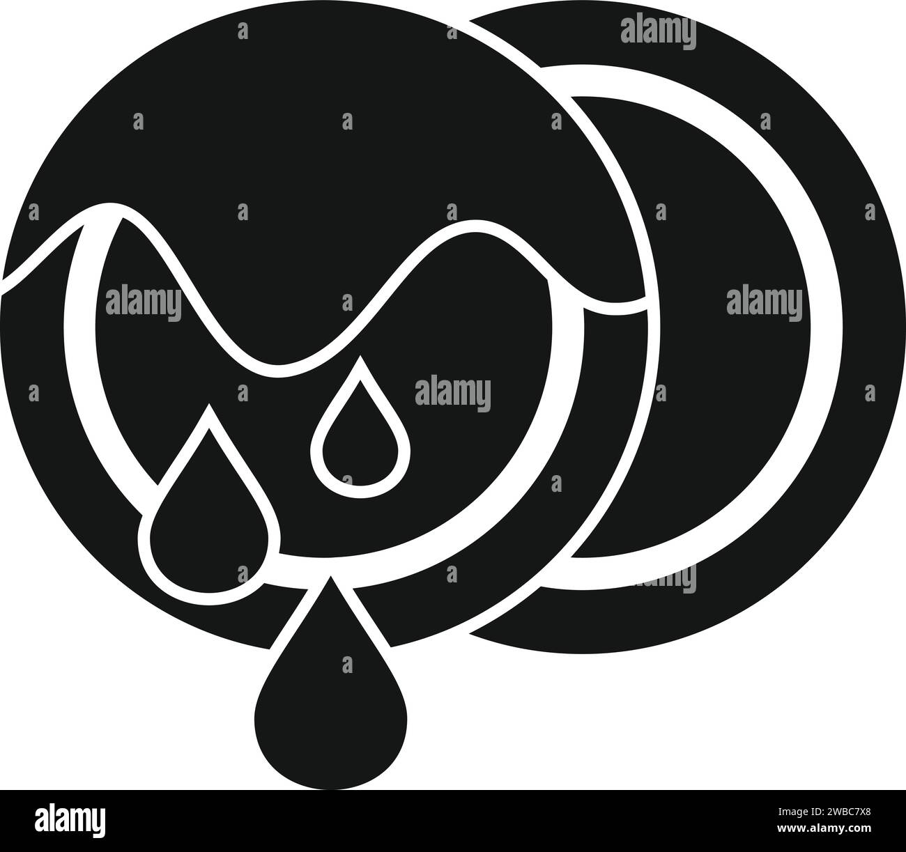 Dirty dishes icon simple vector. Ready for dishwasher wash. Repair ...