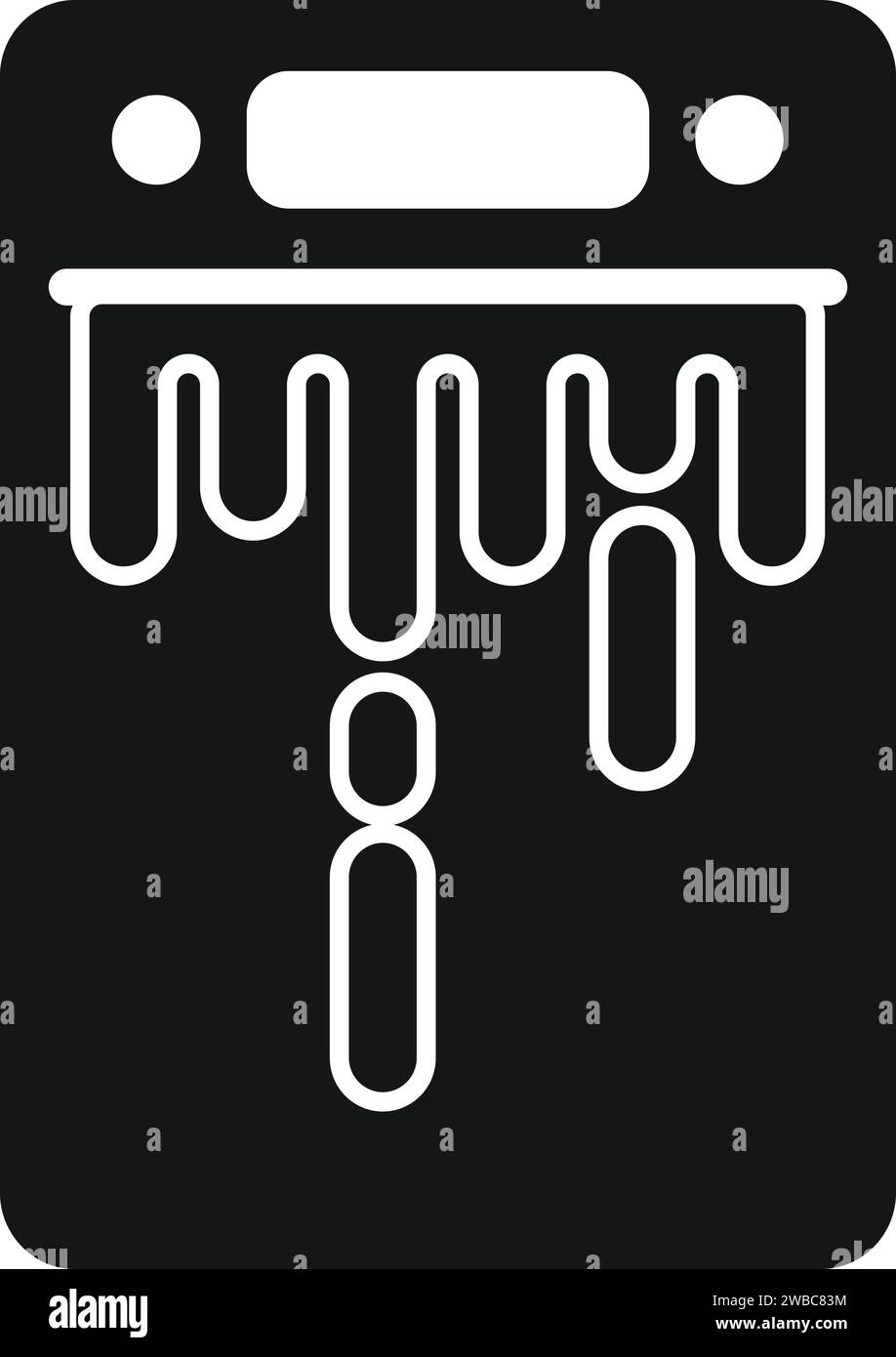 Failure start dishwasher icon simple vector. Broken appliance. Service ...