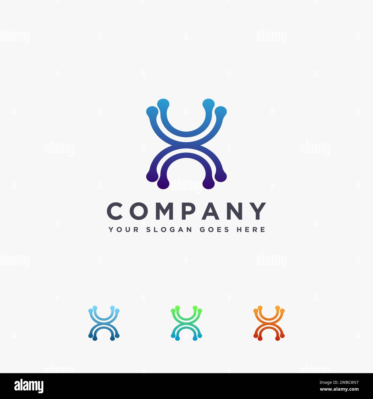 X letter and link connection logo set Stock Vector Image & Art - Alamy