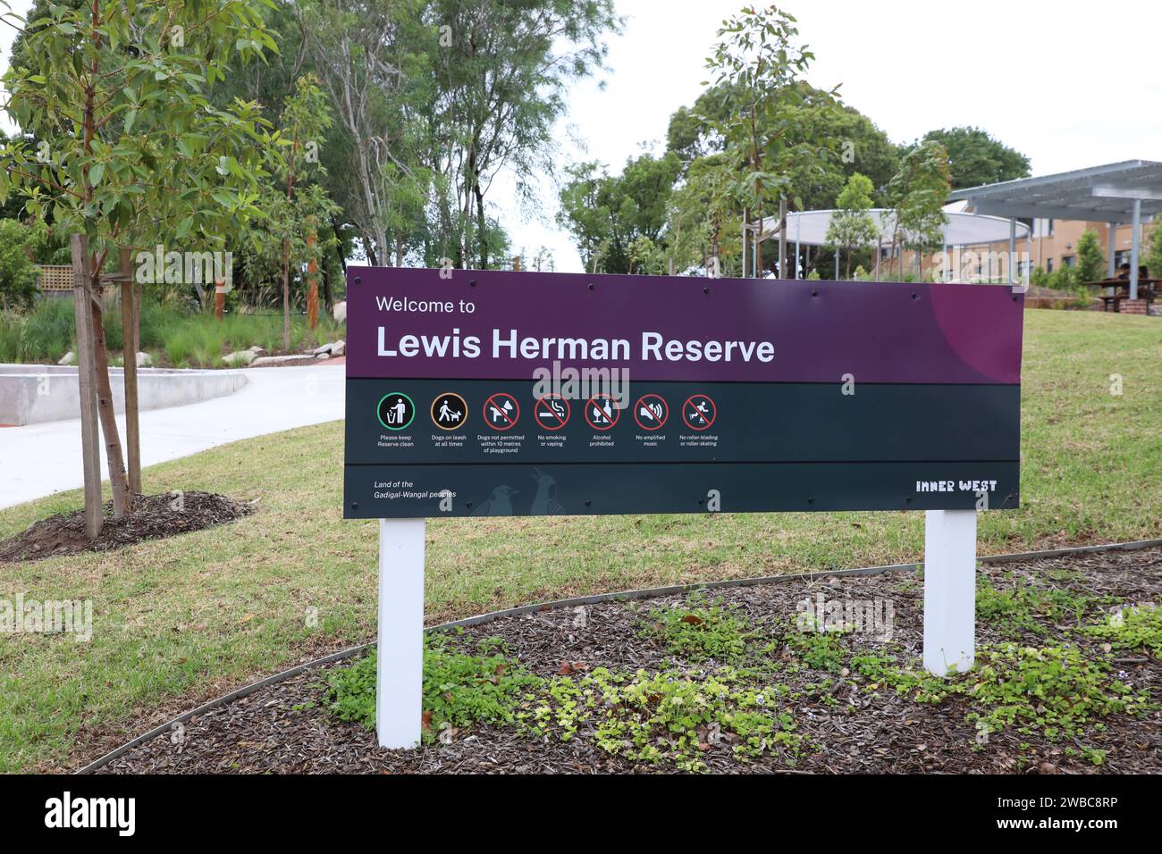 Lewis Herman Reserve, 88 Holden St, Ashfield NSW 2131 Stock Photo - Alamy