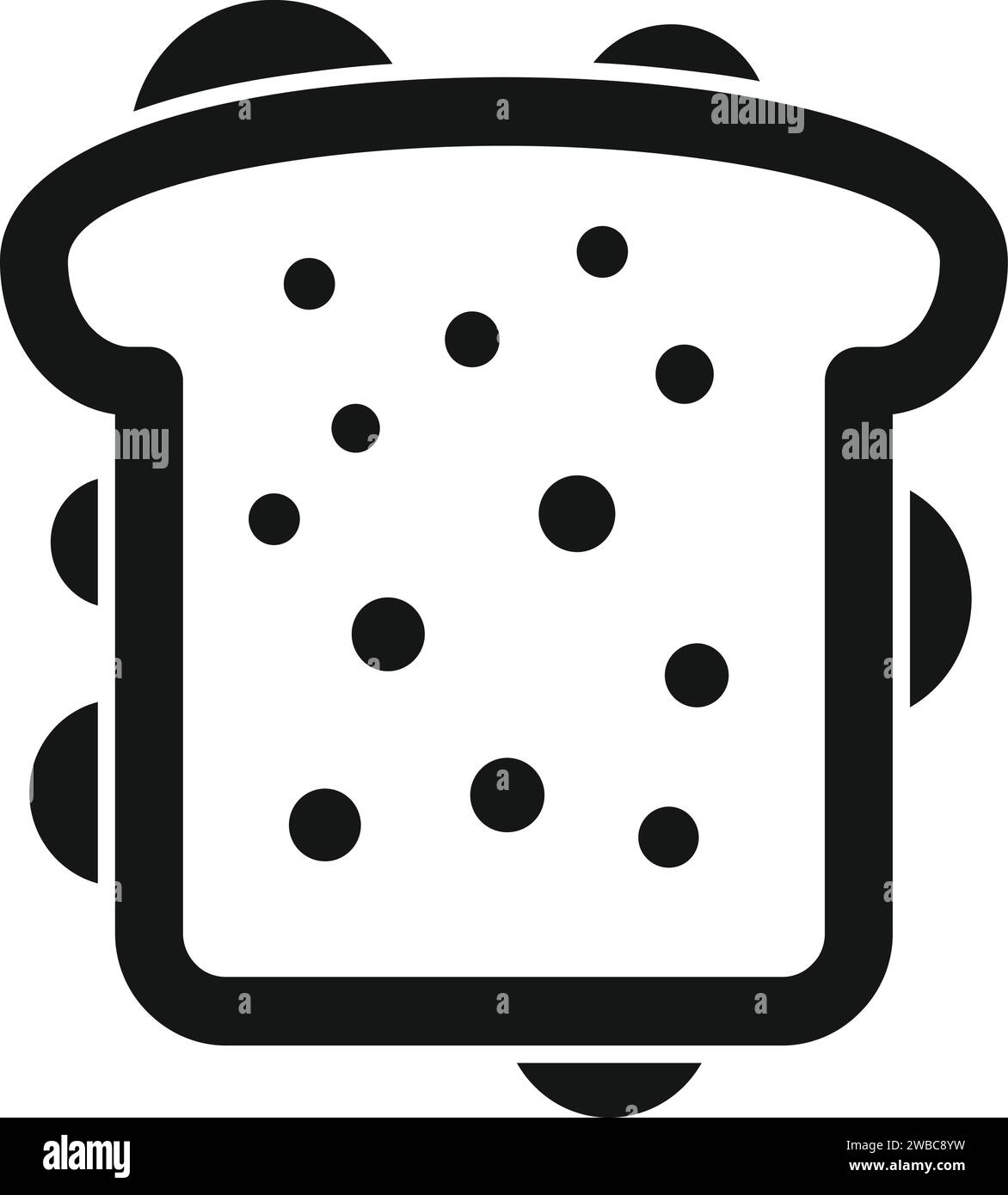 School homemade sandwich icon simple vector. Container box. Snack ...