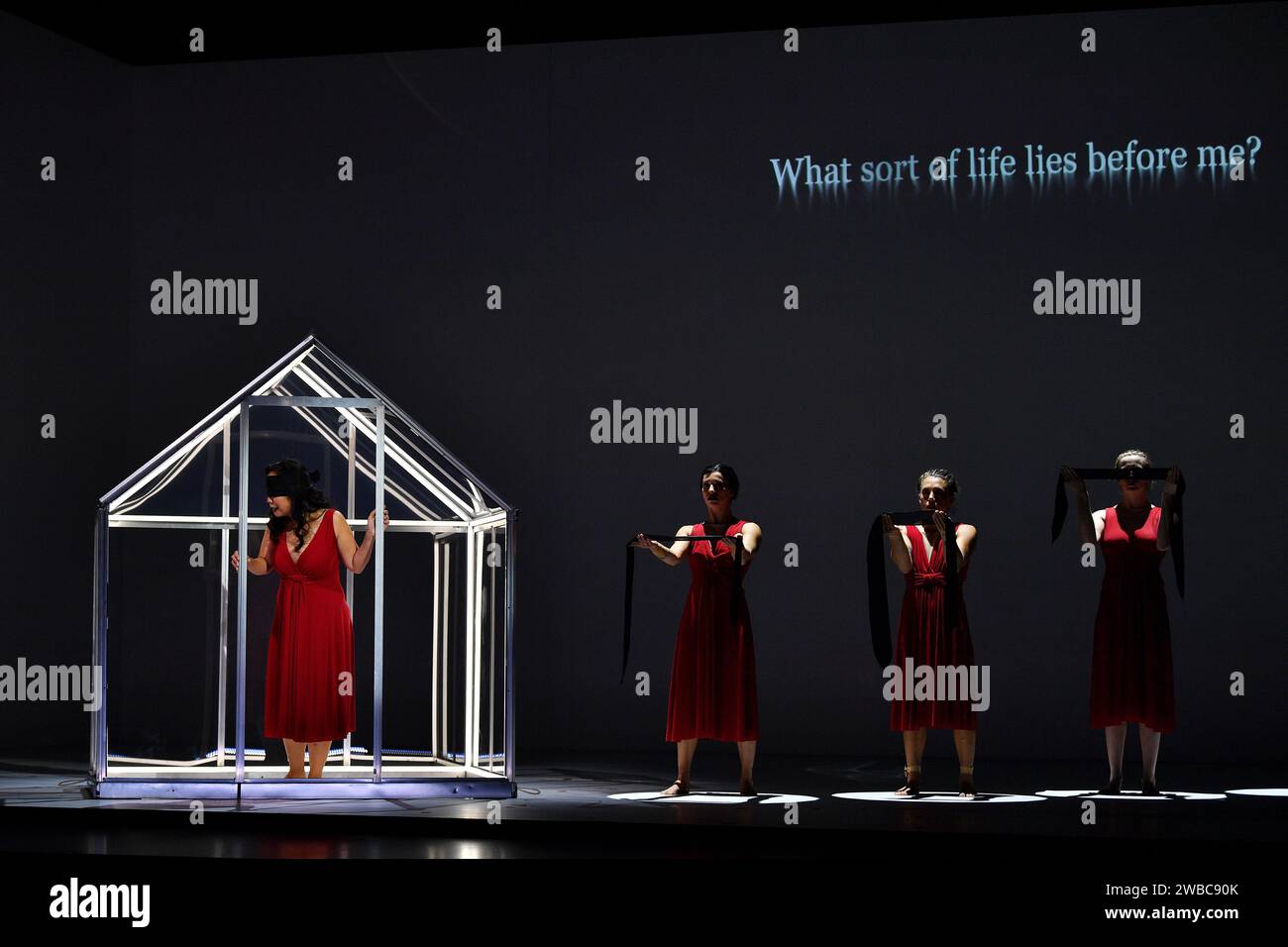 Sydney, Australia. 10th Jan, 2024. Soprano Sandy Leung (left) performs ...