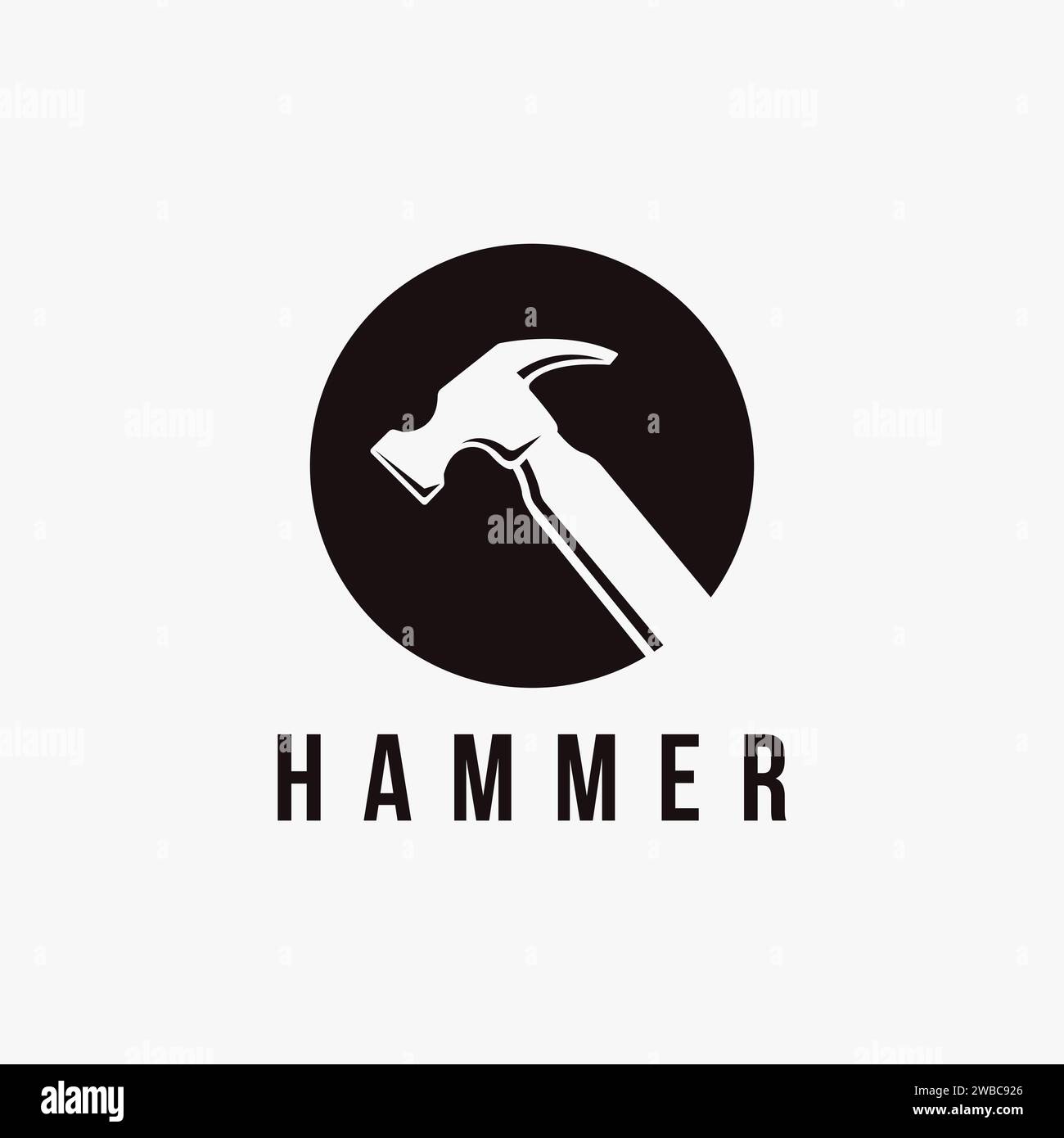 Simple Hammer logo vector template Stock Vector Image & Art - Alamy