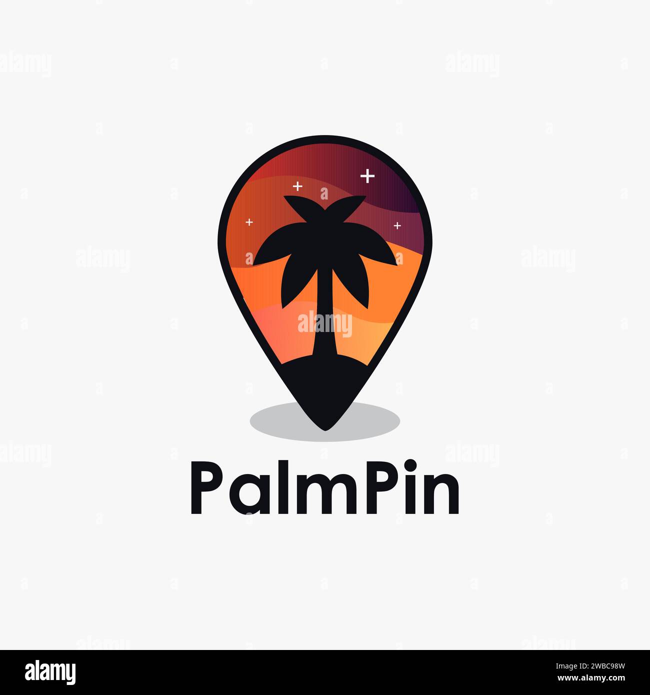 Tree in desert middle east Stock Vector Images - Alamy