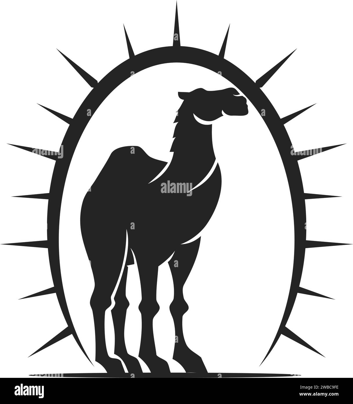 Camel Logo template Isolated. Brand Identity. Icon Abstract Vector ...