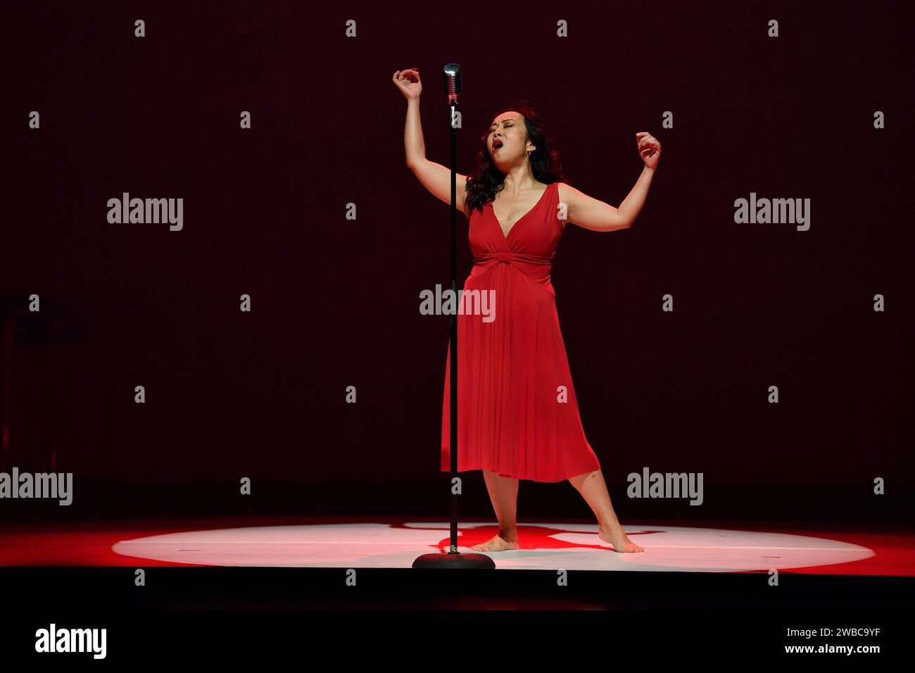 Sydney, Australia. 10th Jan, 2024. Soprano Sandy Leung performs the ...