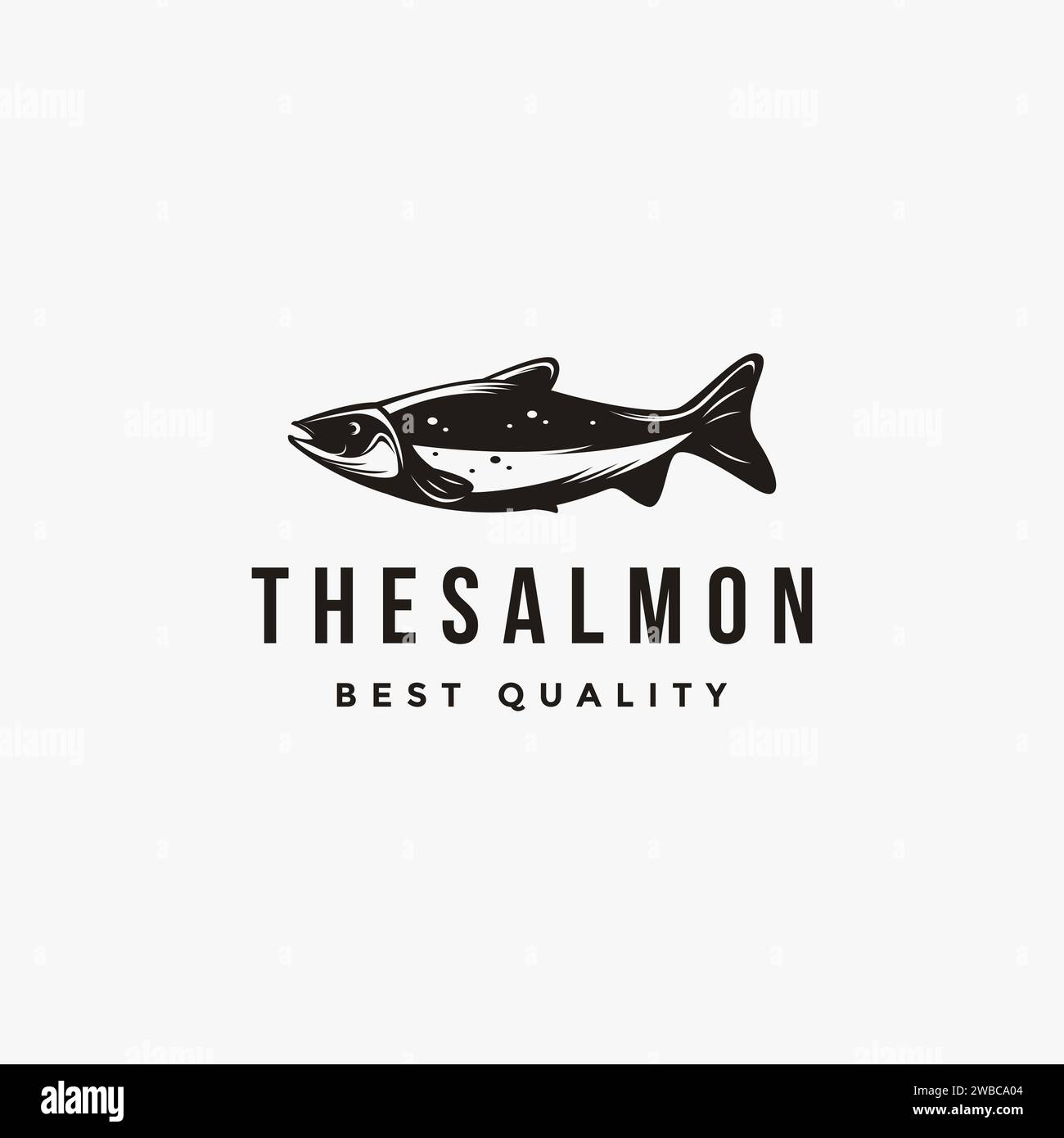 Salmon fish logo vector template Stock Vector Image & Art - Alamy