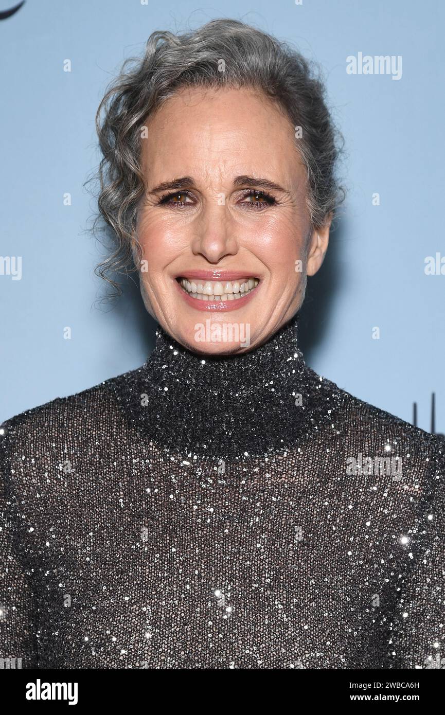New York, USA. 09th Jan, 2024. Andie MacDowell attends Hallmark Channel ...