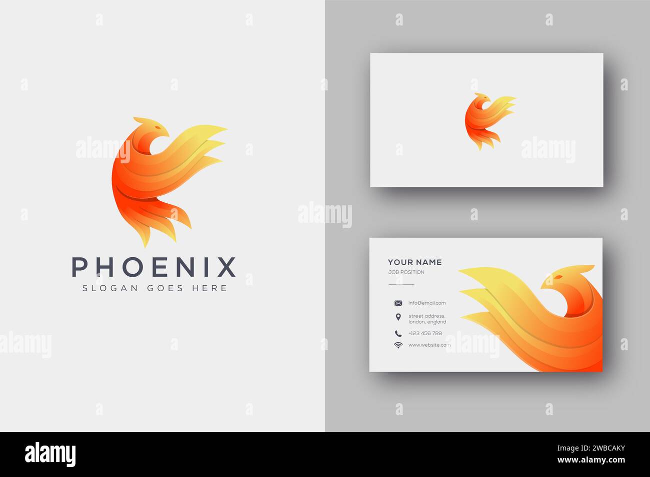 Phoenix business card Stock Vector Images - Alamy
