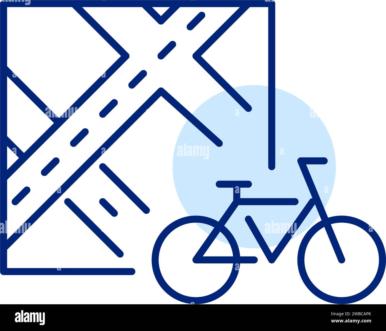 Map showing traffic Stock Vector Images - Alamy
