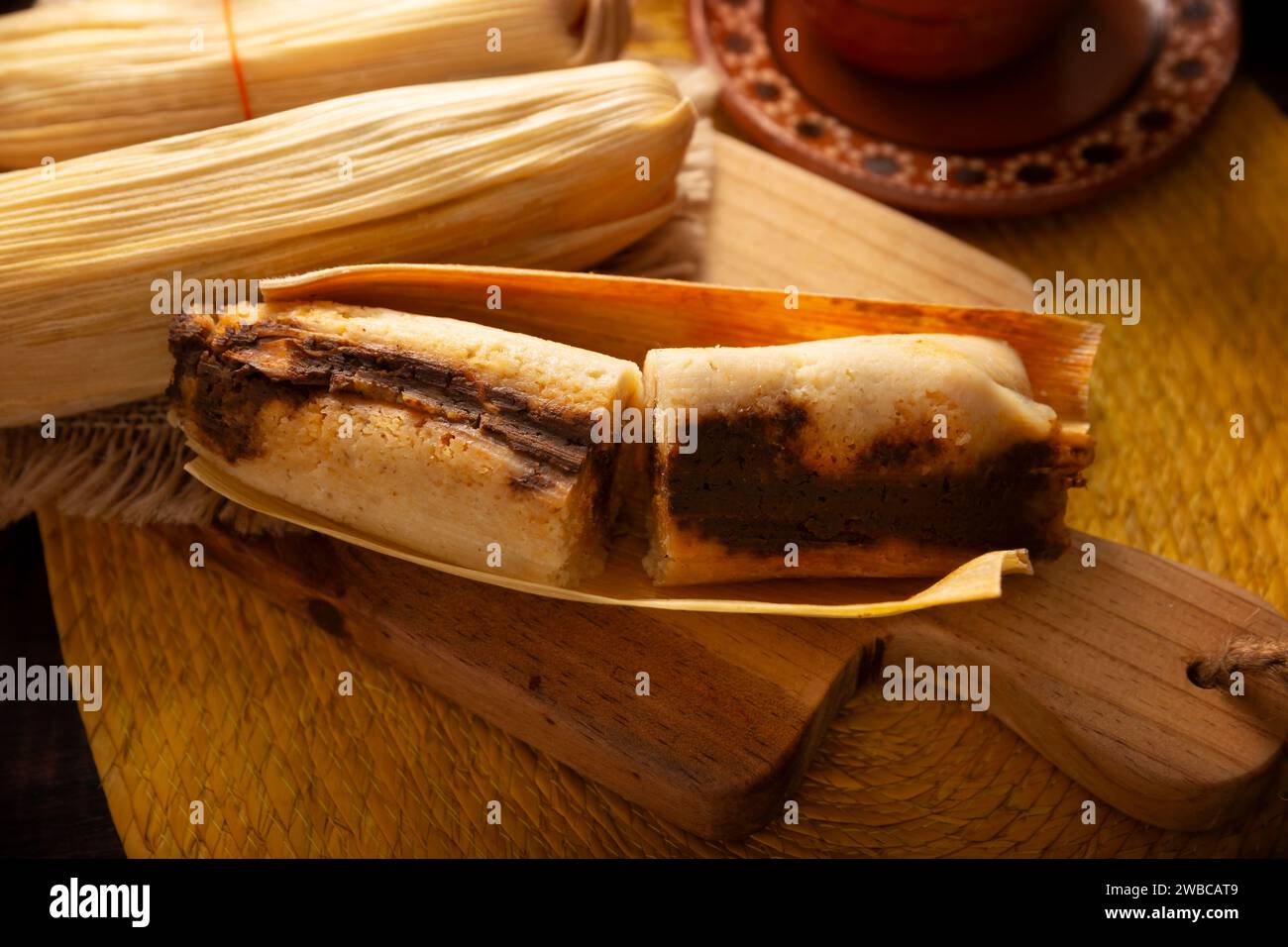 Tamales. hispanic dish typical of Mexico and some Latin American ...