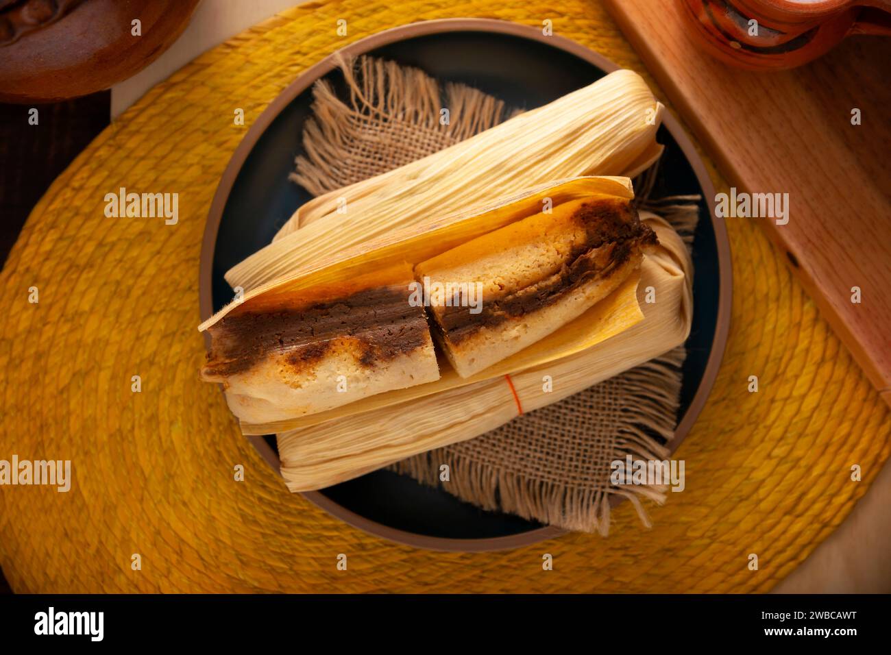 Tamales. hispanic dish typical of Mexico and some Latin American ...