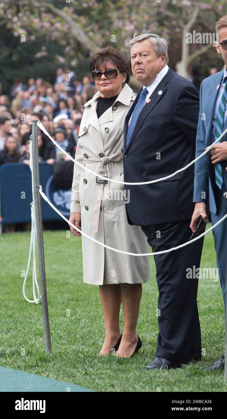 Amalija and Viktor Knavs, the parents of melanin Trump attending the ...