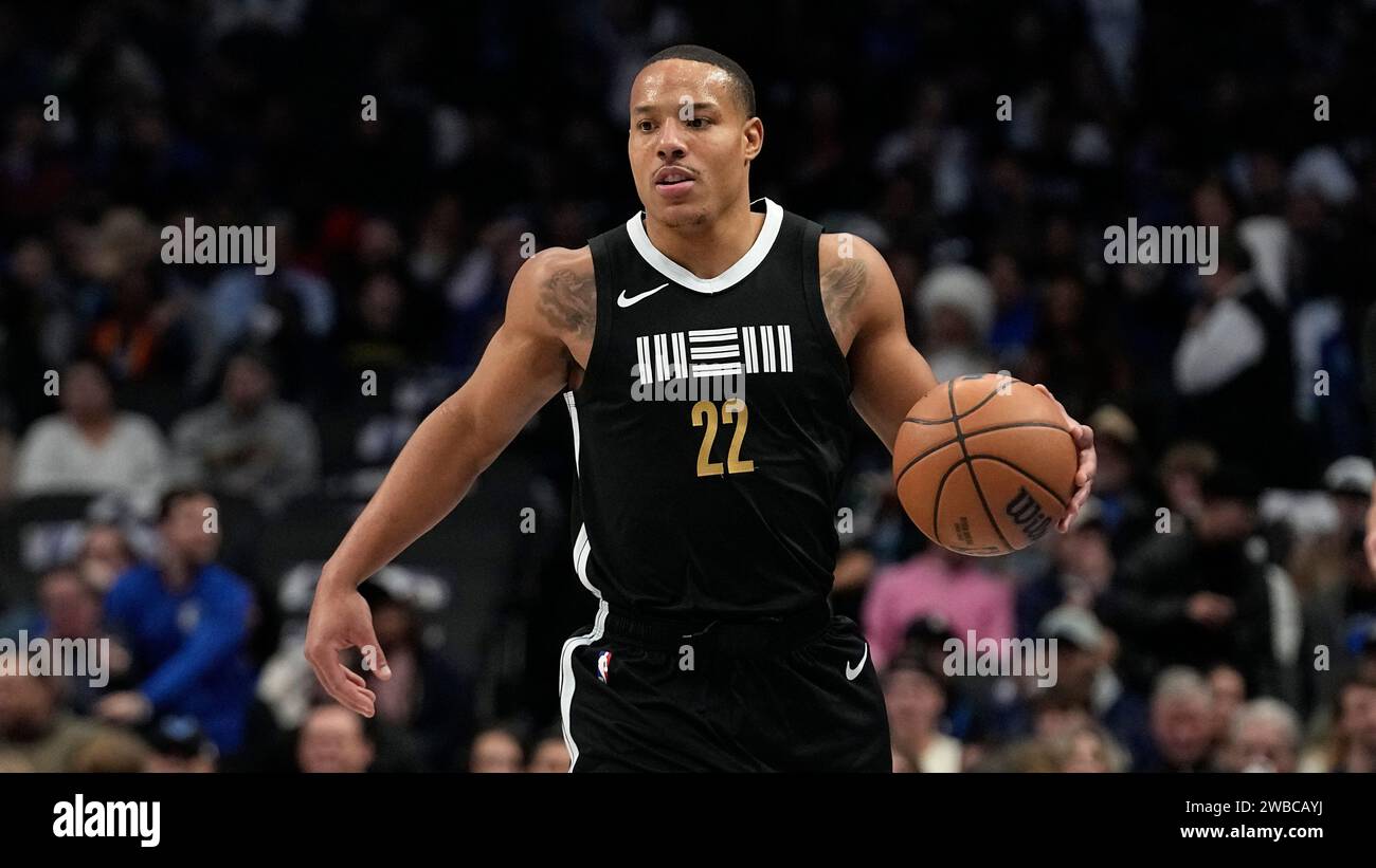 Memphis Grizzlies guard Desmond Bane dribbles during the first half of ...