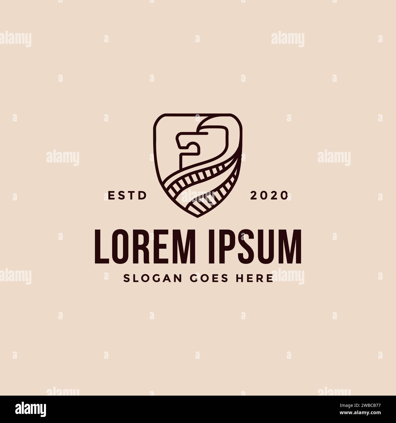 lineart Shield and Lion logo vector Stock Vector Image & Art - Alamy