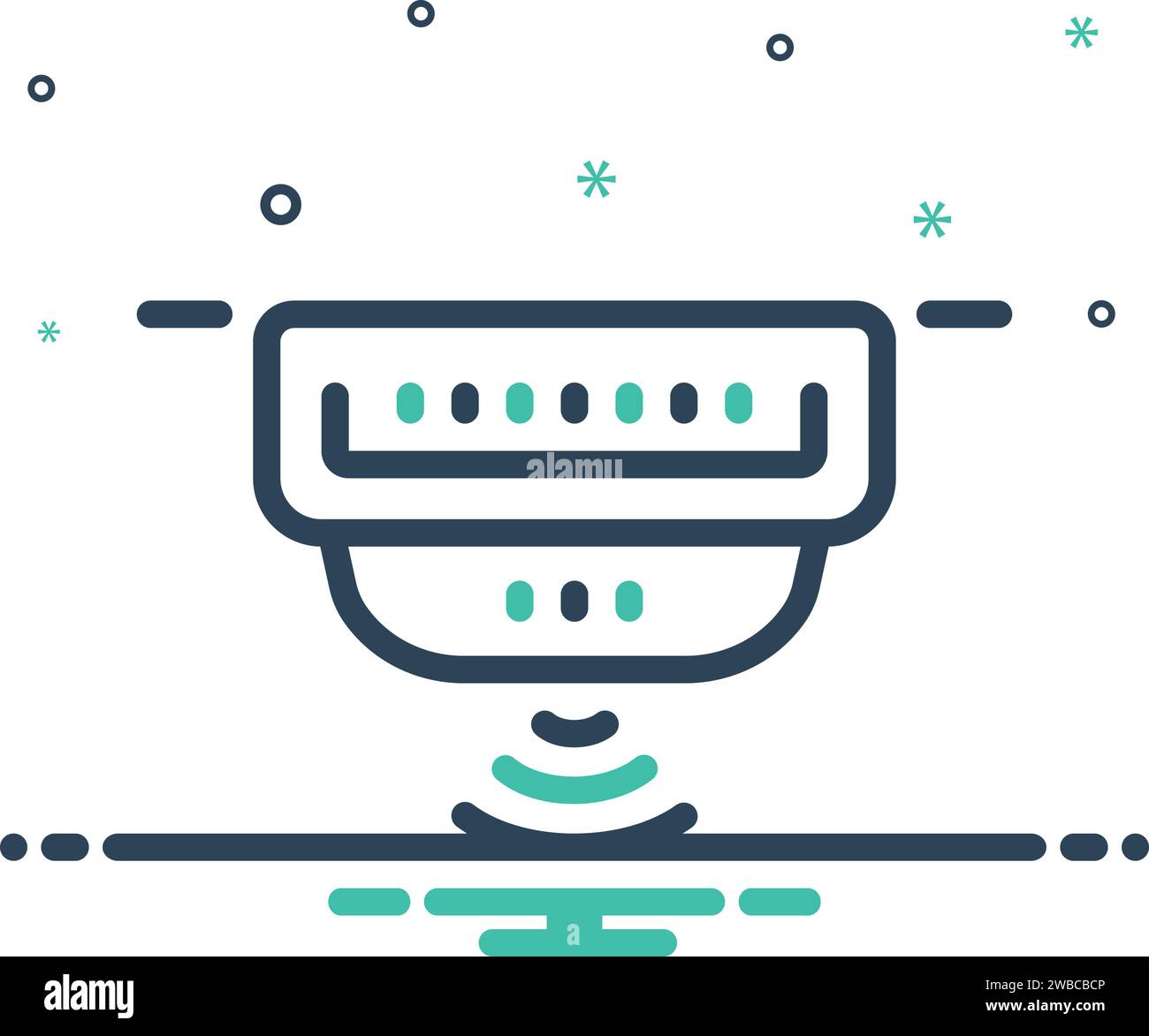 Icon for detector,smoke detector Stock Vector Image & Art - Alamy