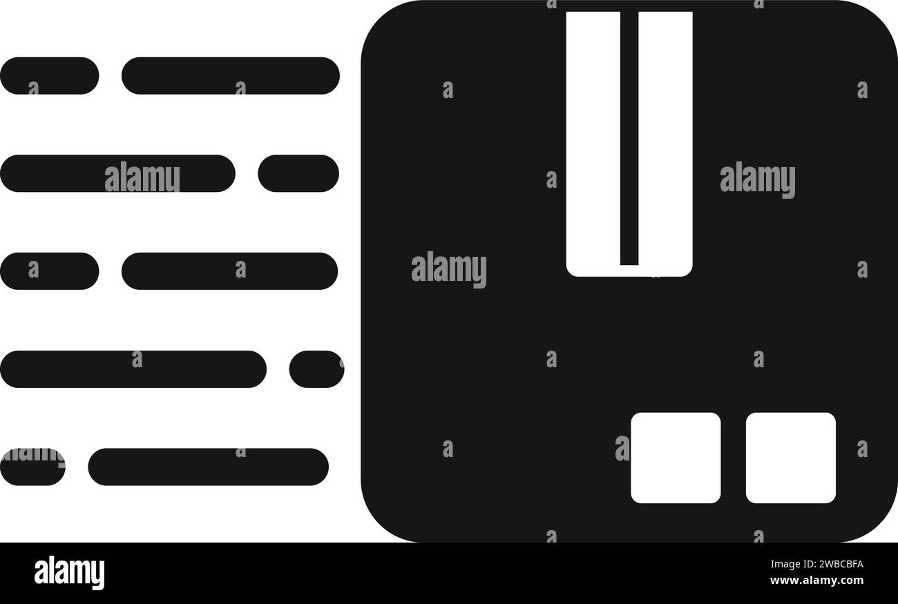 Fast pack delivery parcel icon simple vector. Work scale run. Velocity ...