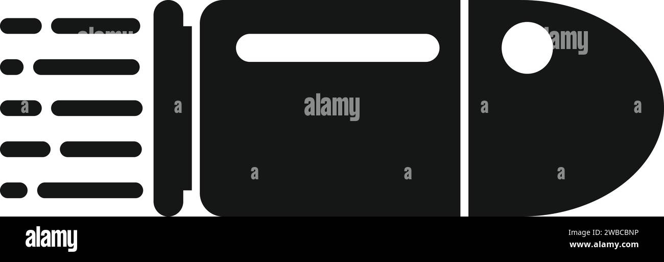 Fast speed bullet icon simple vector. Scale device. Work dashboard ...