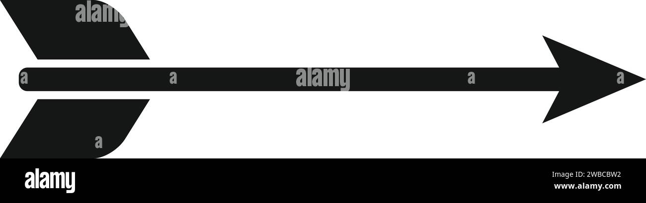 Fast bow arrow icon simple vector. Speed work fast. Boost velocity ...