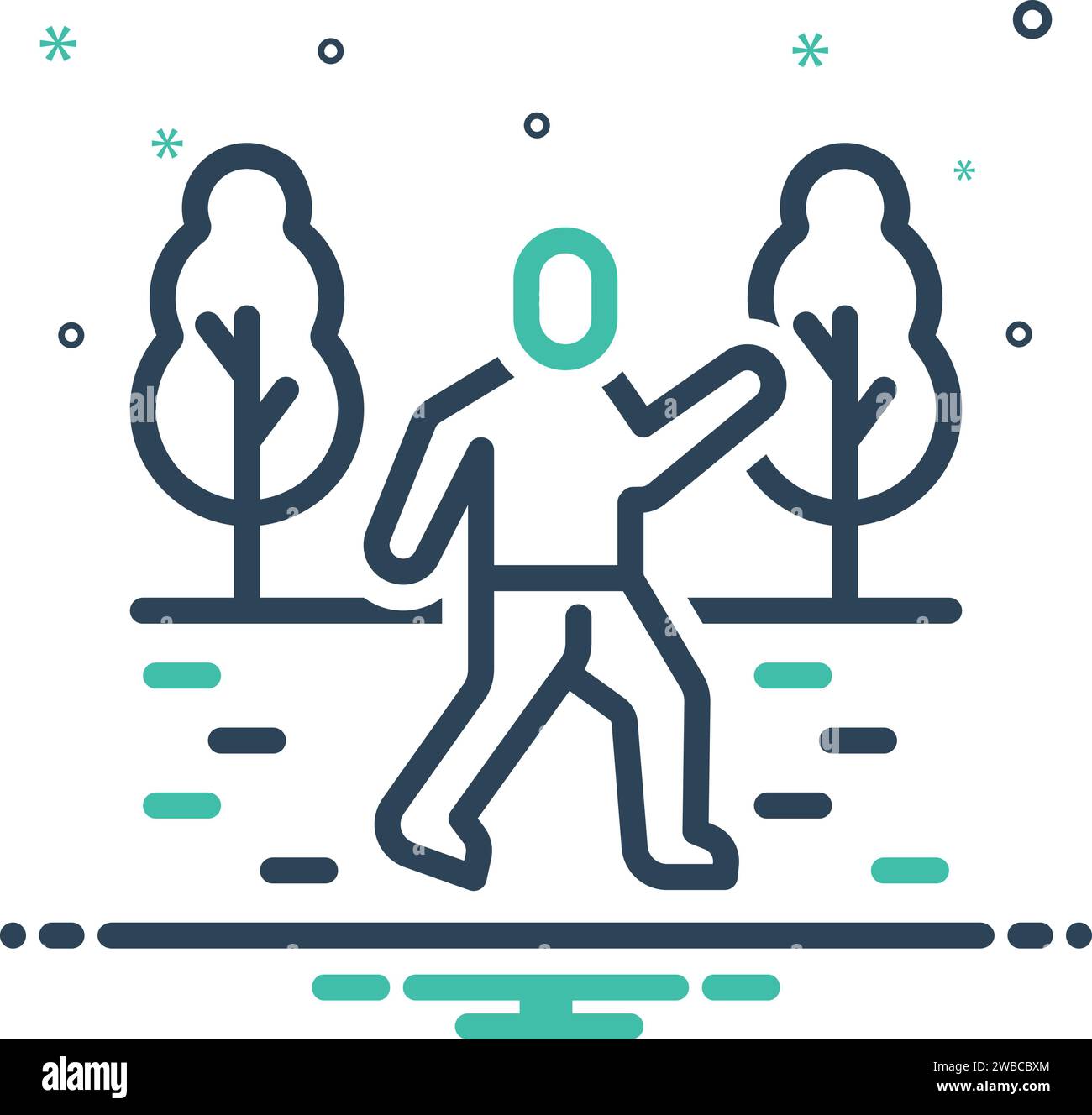 Walking tour sign Stock Vector Images - Alamy