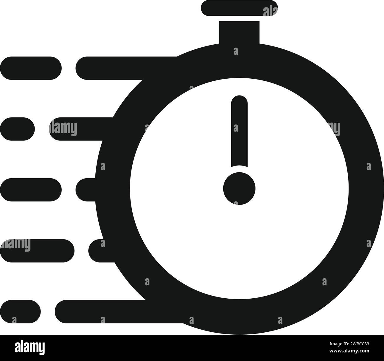 Stopwatch velocity speed icon simple vector. Labor velocity. Effective ...