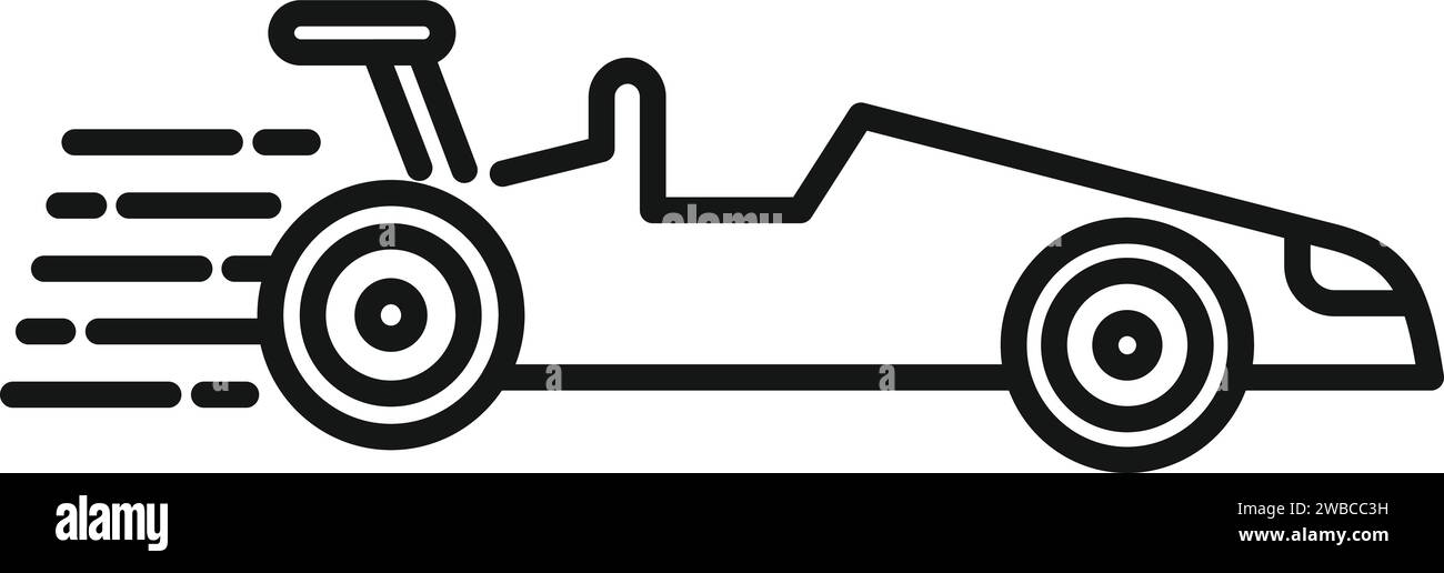 Race speed car icon outline vector. Car meter scale. Fast boost Stock ...