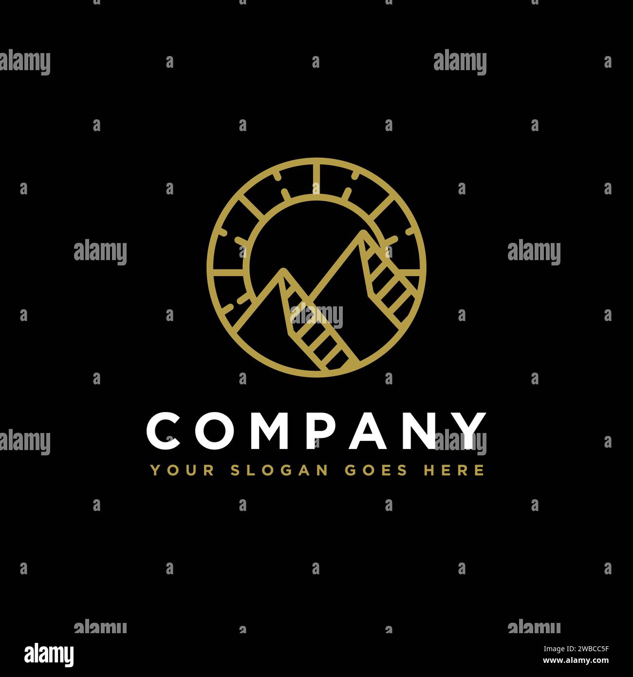 Summit of achievement logo Stock Vector Images - Alamy