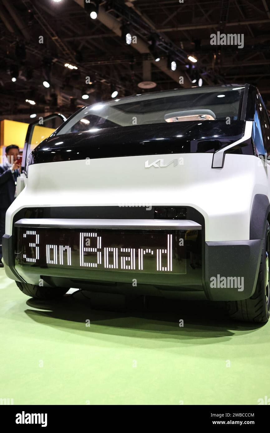 January 9, 2024: The KIA PV5 concept vehicle on display during the ...