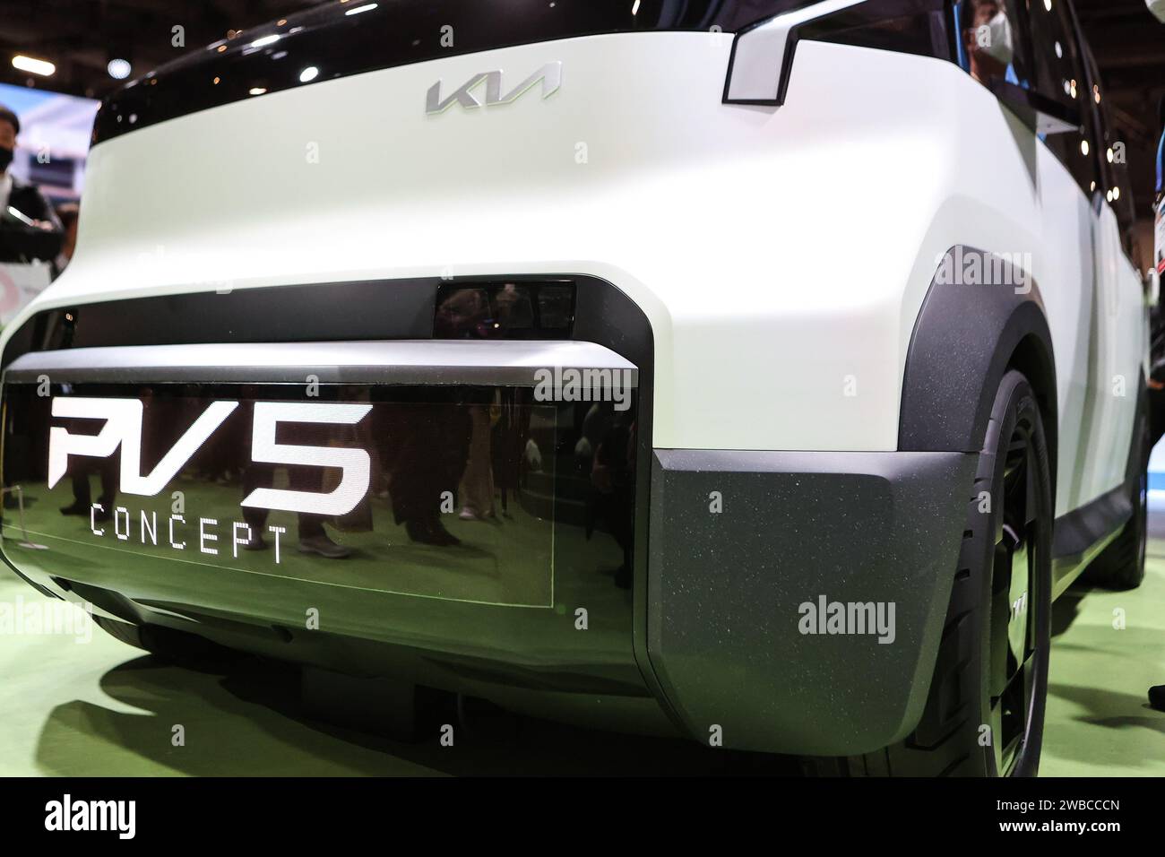 January 9, 2024: The KIA PV5 concept vehicle on display during the ...