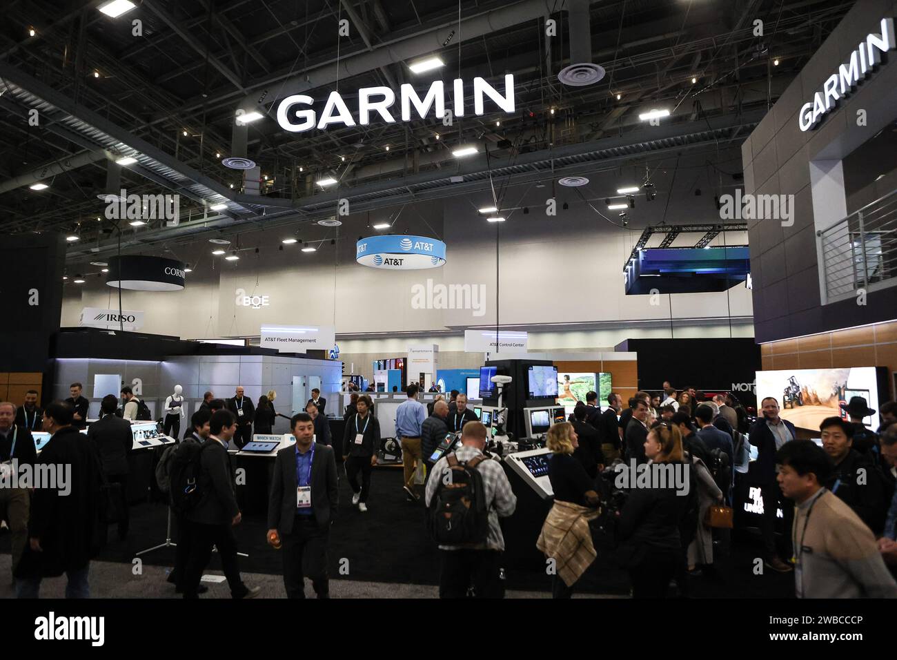 January 9, 2024: General photos taken at the Garmin booth during the ...
