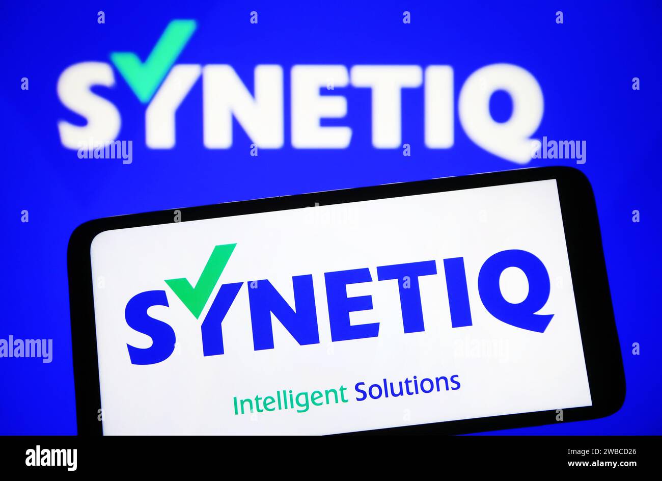 Kyiv, Ukraine. 10th Jan, 2024. In this photo illustration, Synetiq logo ...