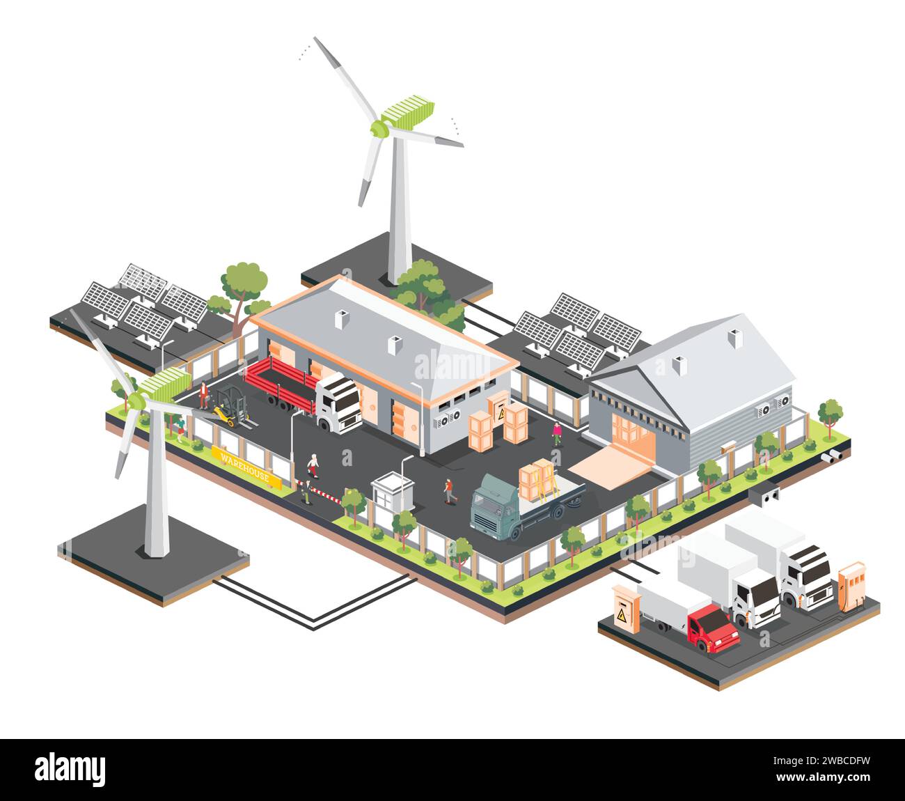 Cartoon illustration energy solar panel hi-res stock photography and ...