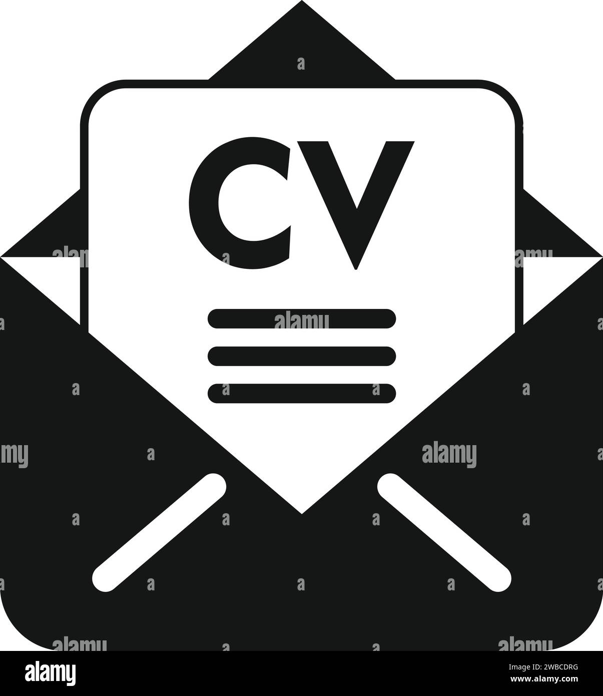 Businessman looking job candidate Black and White Stock Photos & Images ...