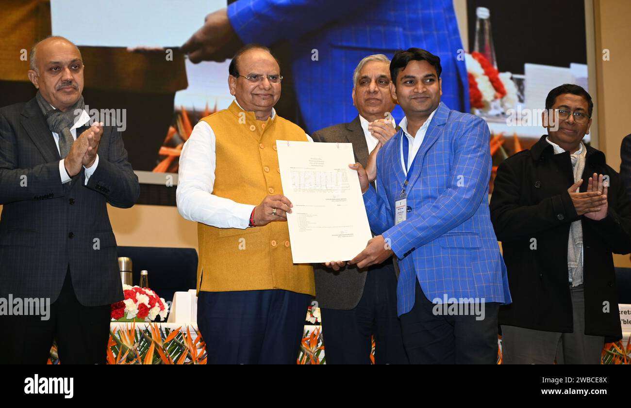 India. 09th Jan, 2024. NEW DELHI, INDIA - JANUARY 9: Lt. Governor of ...