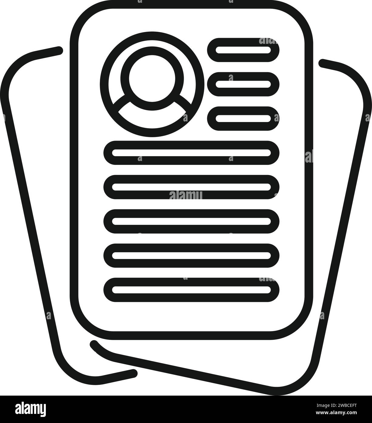 Businessman looking job candidate Black and White Stock Photos & Images ...