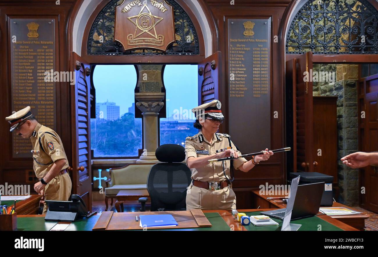 Mumbai, India. 09th Jan, 2024. MUMBAI, INDIA - JANUARY 9: IPS officer ...