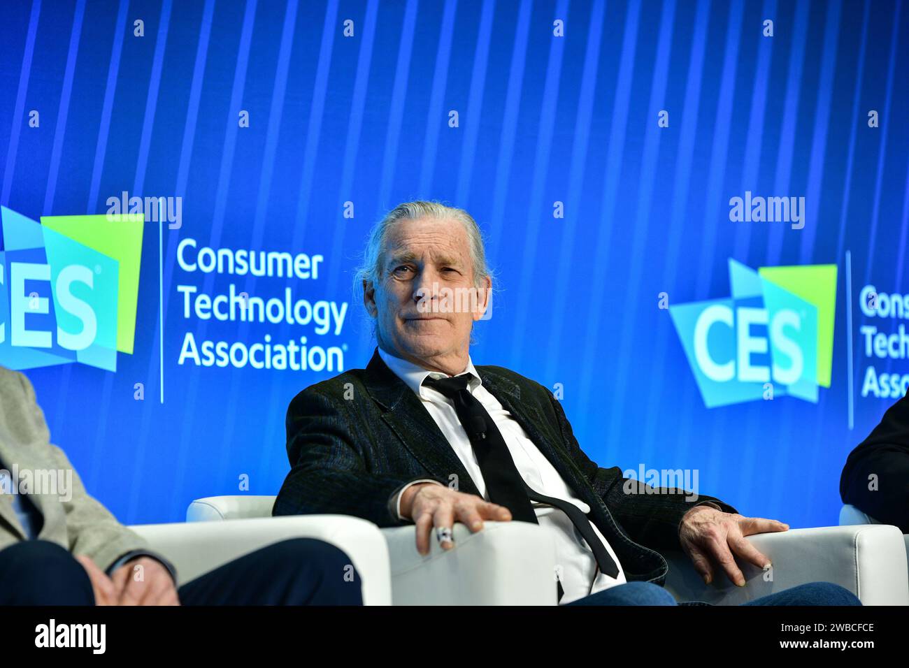 Las Vegas, NV, USA. 9th Jan, 2024. Trammell Crow J speaks at What are ...