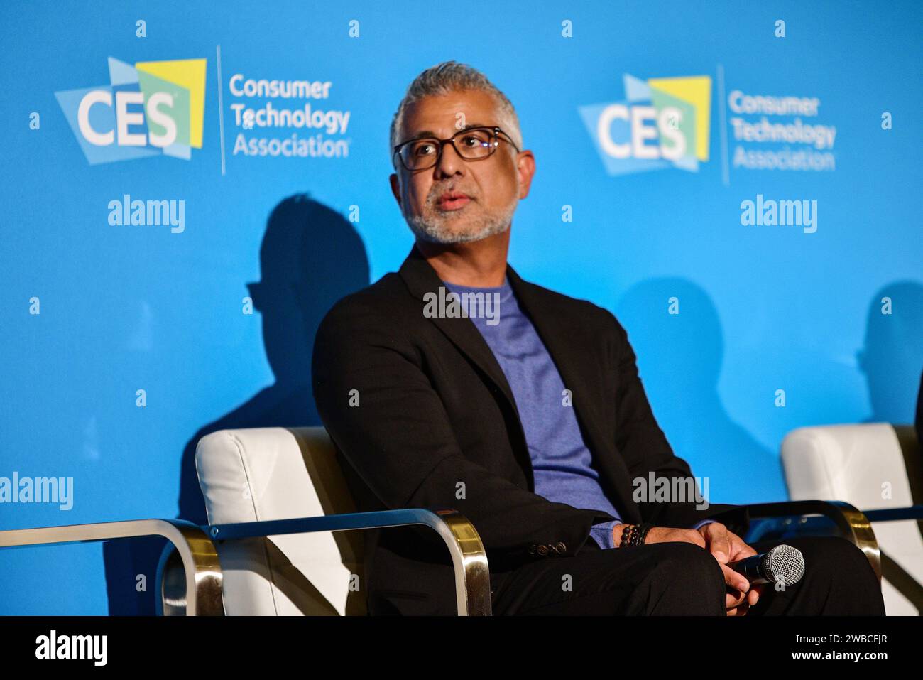 Las Vegas, NV, USA. 9th Jan, 2024. Hari Ravichandran speaking at What ...