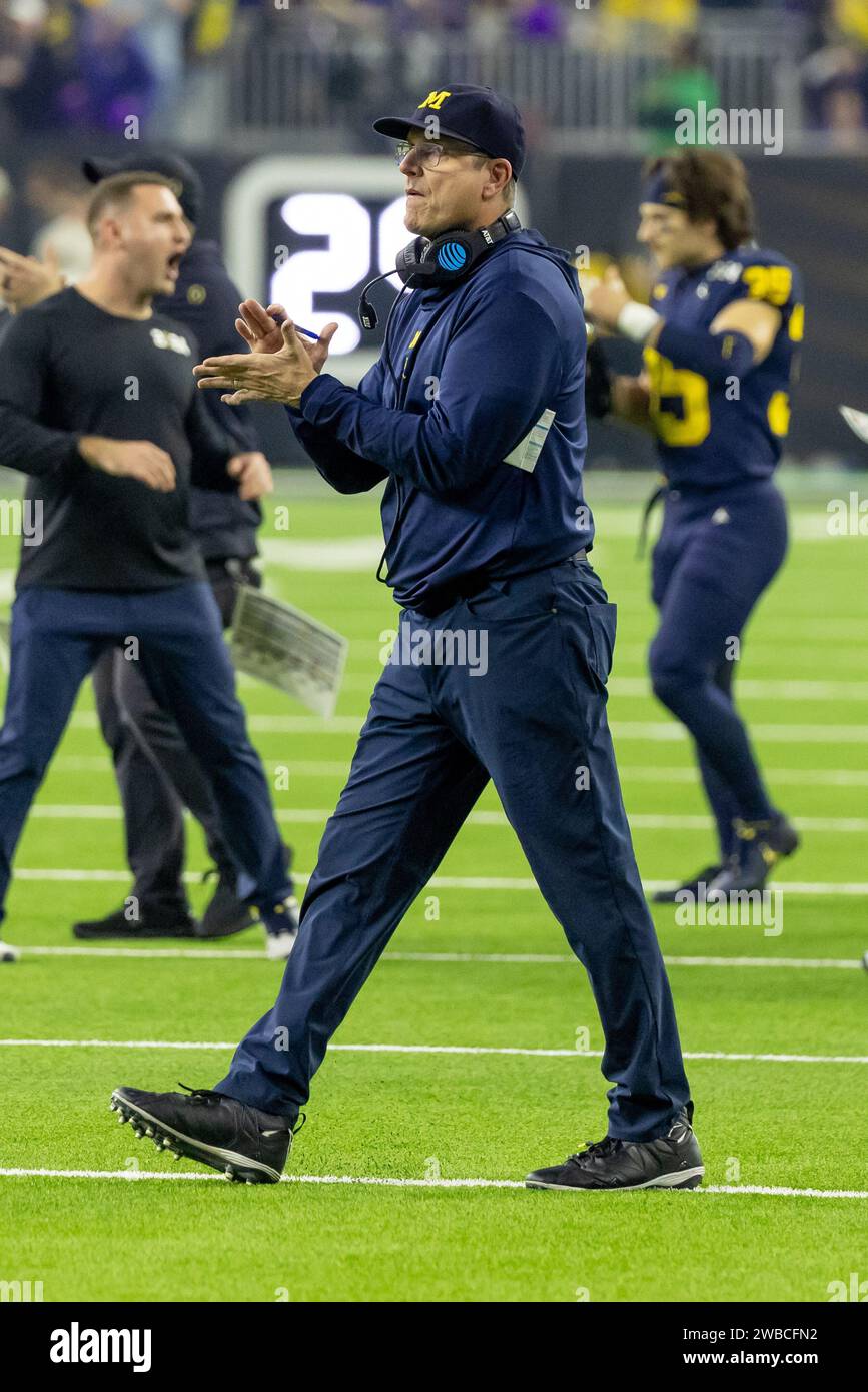 Michigan Wolverines head coach Jim Harbaugh during the 2024 College ...
