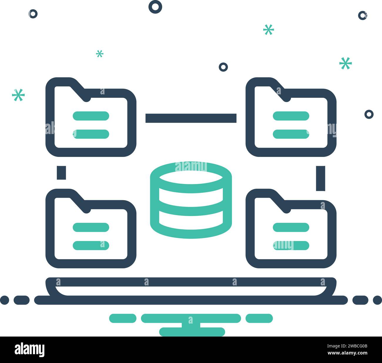 Icon for data,folder Stock Vector Image & Art - Alamy